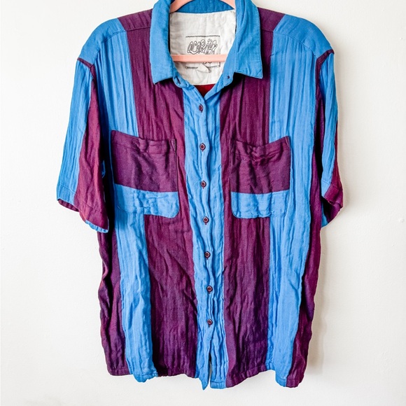 Ace & Jig | Tops | Ace And Jig Bobby Shirt In Fanfare Large | Poshmark